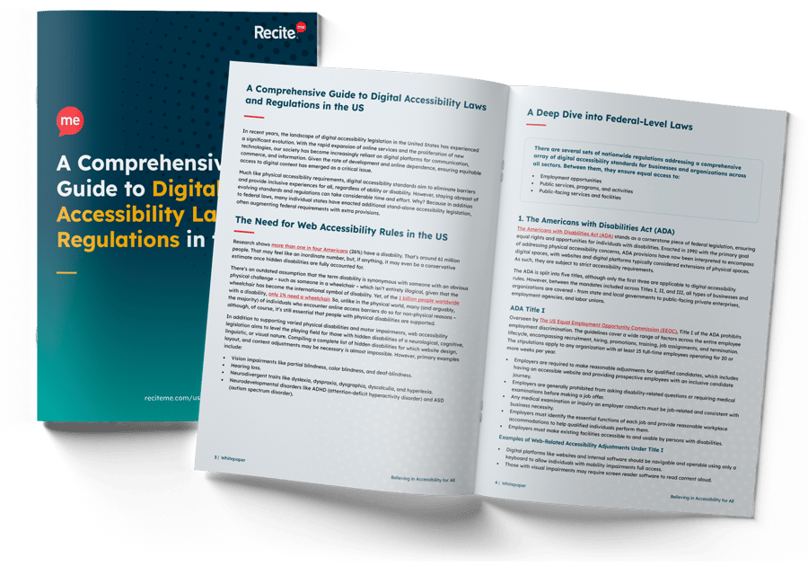 Digital Accessibility Laws and Regulations in the US